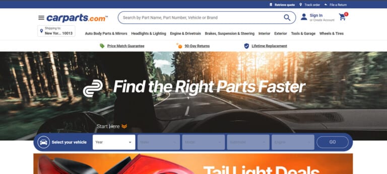 Top 10 Best Online Auto Parts Websites